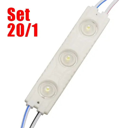 MITEA 3xLED modul set 20/1 M-J3030 1.5W 6500K IP65 82x16mm