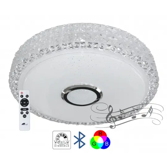 MITEA Plafonjera LED SMD M205440-BT/WRGB 2x24W fi390mm sa zvučnikom 5W, bluetooth, Android/iOS APP iLink (muzička plafonjera)