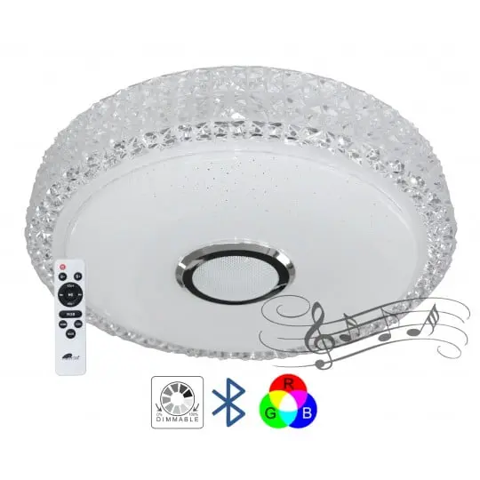 MITEA Plafonjera LED SMD M205440-BT/RGB 2x36W fi510mm sa zvučnikom 5W, bluetooth, Android/iOS APP iLink (muzička plafonjera)