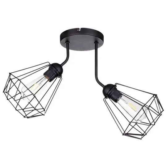 MITEA Plafonska lampa M0824-2P 2xE27 crna