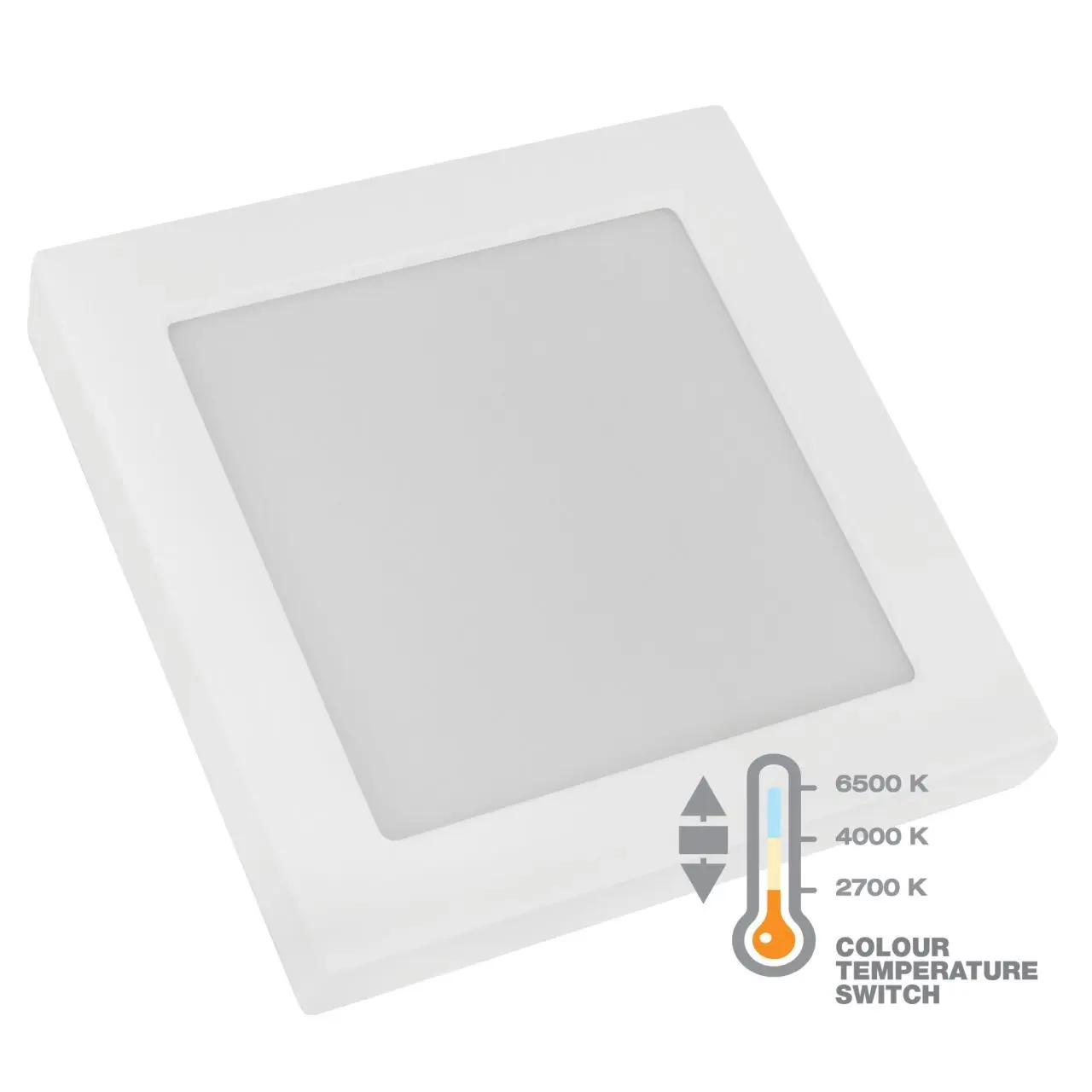 COMMEL LED panel 24W sa sklopkom za odabir temperature svetla, Kvadratni, C337-438