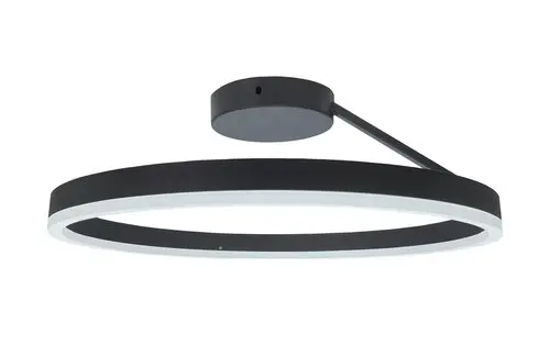 Rabalux Plafonjera Isaure, LED 24W, 1600lm, DIP prekidač 3000-6500K, R40cm, Crna