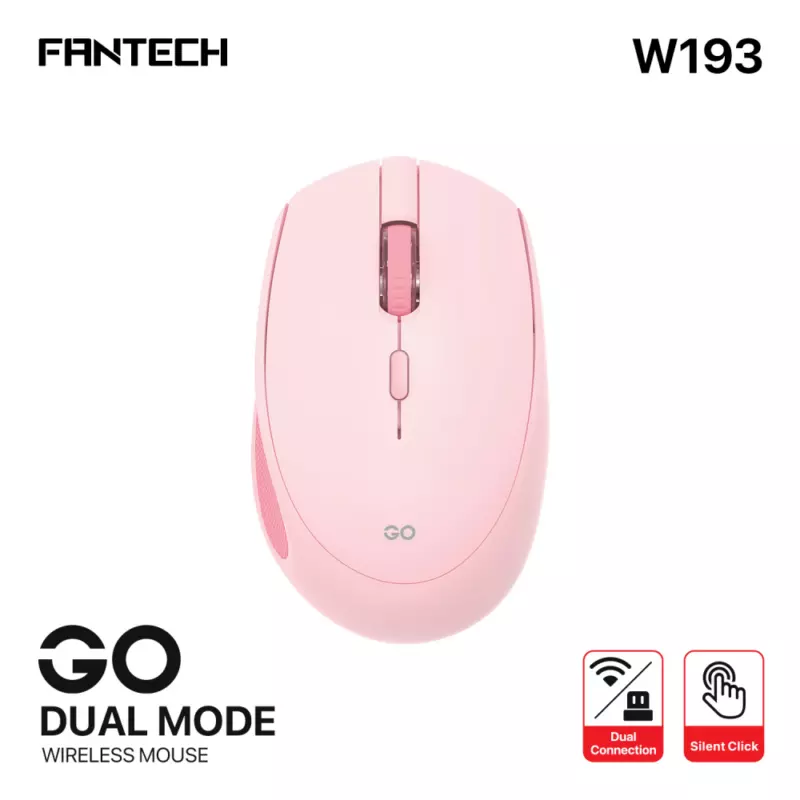 Kancelarijski Bežični mis Fantech W193 roze