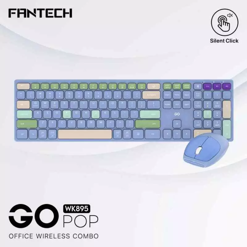 Combo mis tastatura Bežični Fantech WK-895 plavi