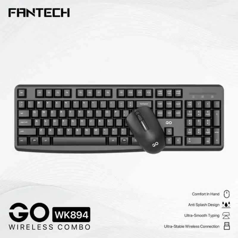 Combo mis tastatura Bežični Fantech WK-894 crni