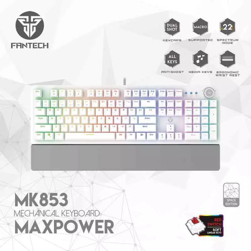 Tastatura Mehanicka Gaming Fantech MK853 RGB Maxpower red switch Space Edition