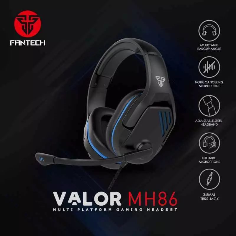 Slusalice Gaming Fantech MH86 Valor crne