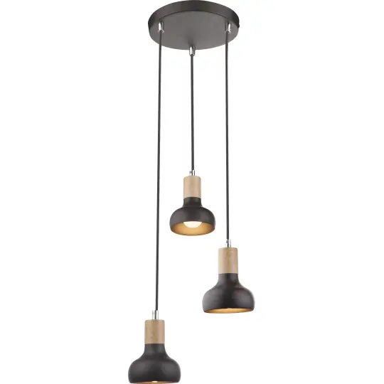 MITEA Viseća lampa M160631 3xE14 crna