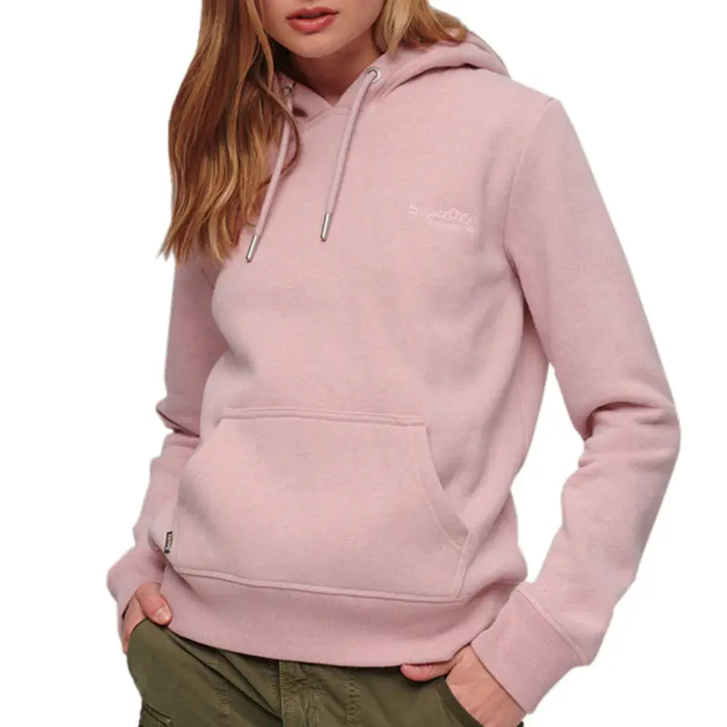 SUPERDRY Ženski duks Essential logo hoodie, Roze