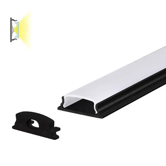 MITEA Fleksibilni aluminijumski profil za LED trake nadgradni set sa difuzerom M640-C 18x6x2000mm