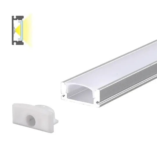 MITEA Aluminijumski profil za LED trake M509 nadgradni set sa difuzerom 2000x17.4x7mm