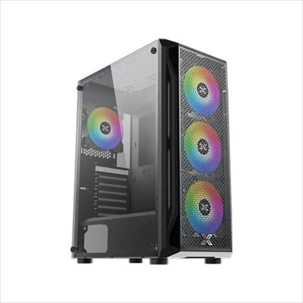 KSIGMATEK kućište ATKS Mid-Tover Gaming Ks Crna V/Tg, Metalic Mesh Fp, 4Ks120Mm Ks24F fiksni Rgb, En46621