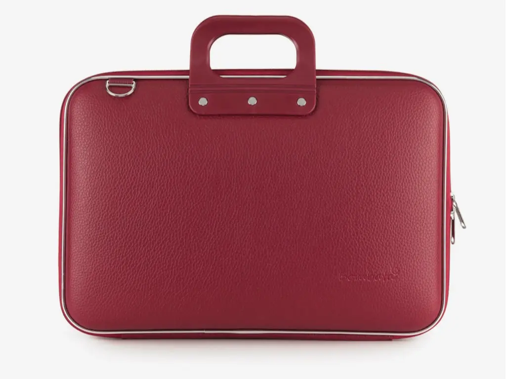 BOMBATA torba za laptop Classic Vinil 15" Borgogna red/Crvena