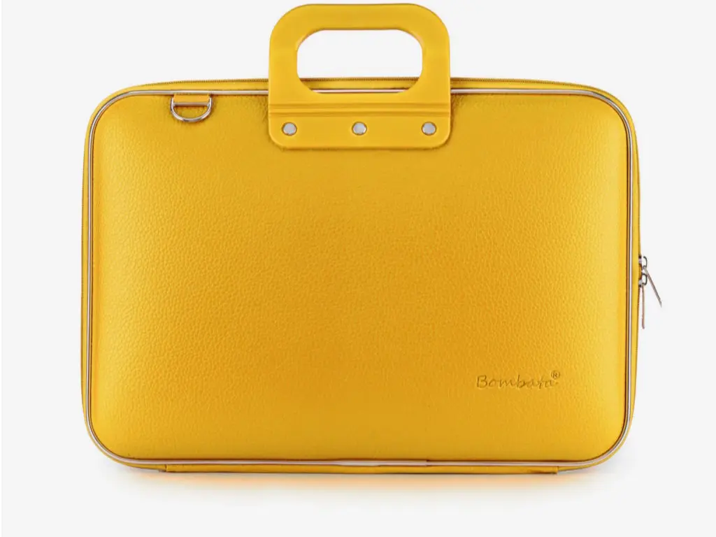 BOMBATA torba za laptop Classic Vinil 15" Saffron Yellow/Žuta