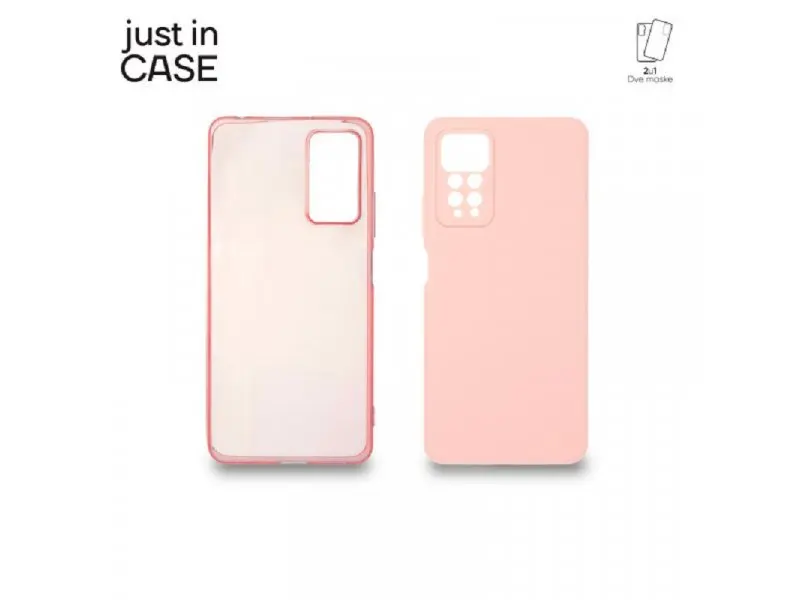 JUST IN CASE Maske za telefon Redmi Note 12 Pro roze