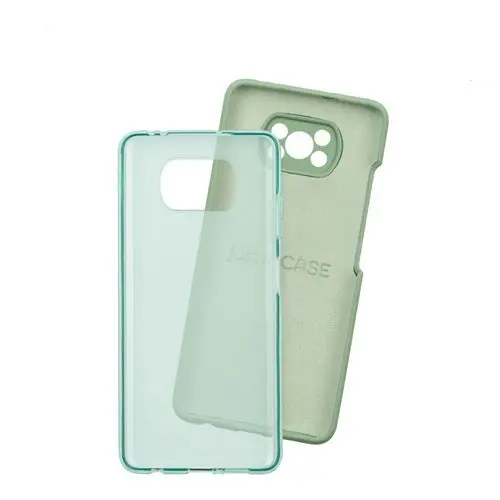 JUST IN CASE Set dve maske za telefon Mi 11T/11T pro 128GB Extra case MIX PLUS zelena i tirkizna