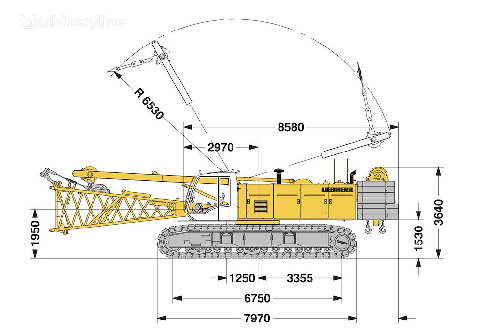 Liebherr LR 1130 kran guseničar