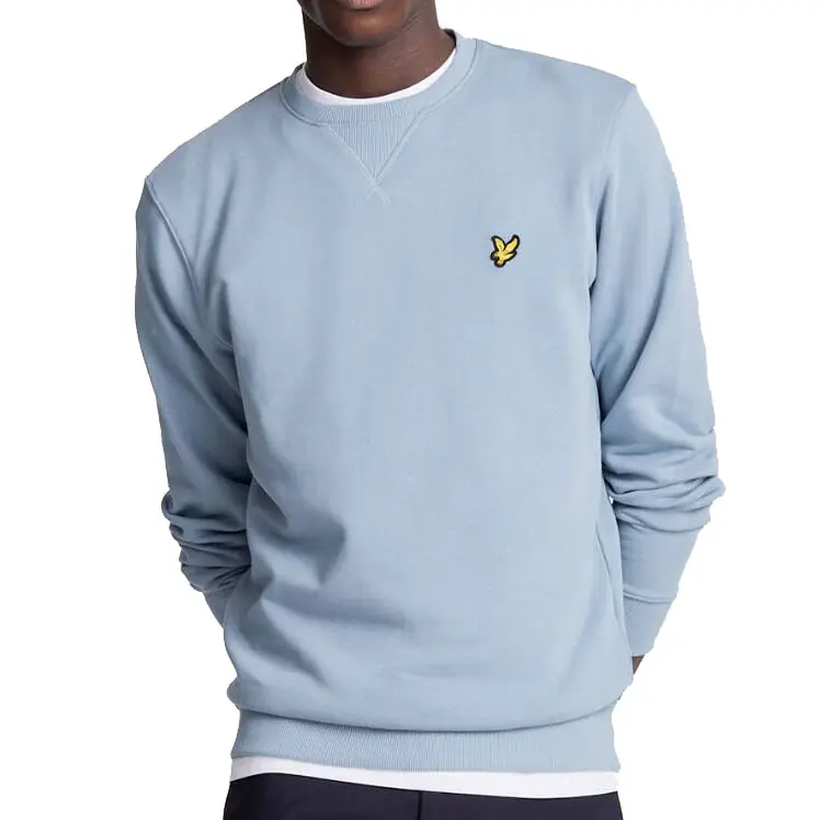 LYLE AND SCOTT Muški duks Crew neck, Svetloplavi