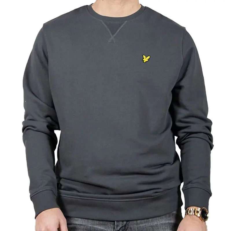 LYLE AND SCOTT Muški duks Crew neck, Tamnosivi