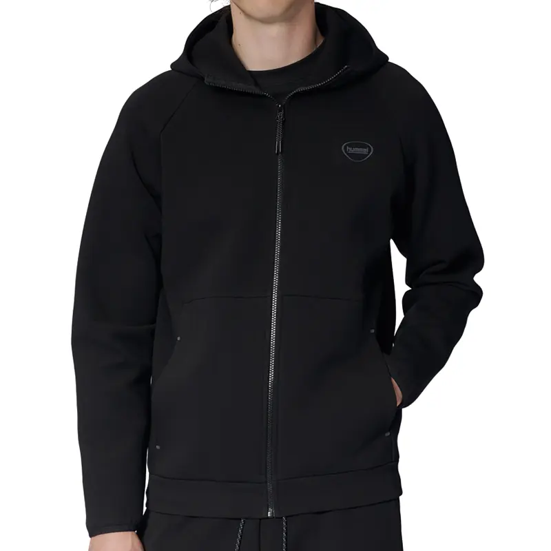 HUMMEL Muški duks Hmltech fleece regular zip, Crni