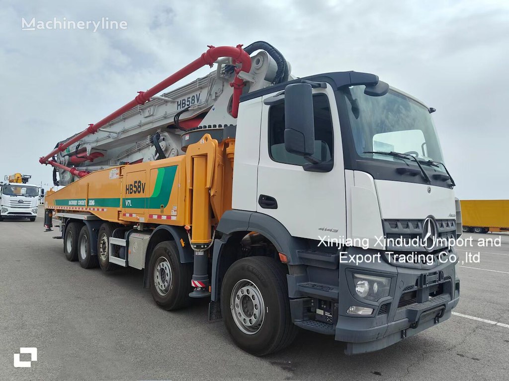 Nova XCMG HB58V na šasiji Mercedes-Benz AROCS 4140K pumpa za beton