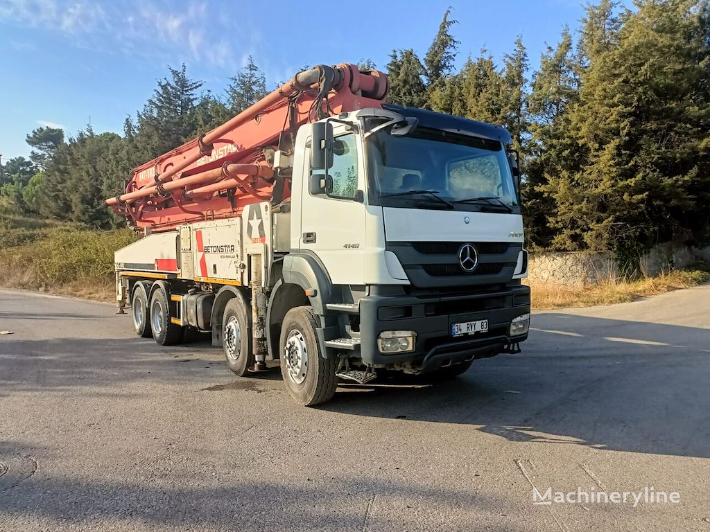 Betonstar Bst 47/5 14 RZ na šasiji Mercedes-Benz Axor 4140 pumpa za beton