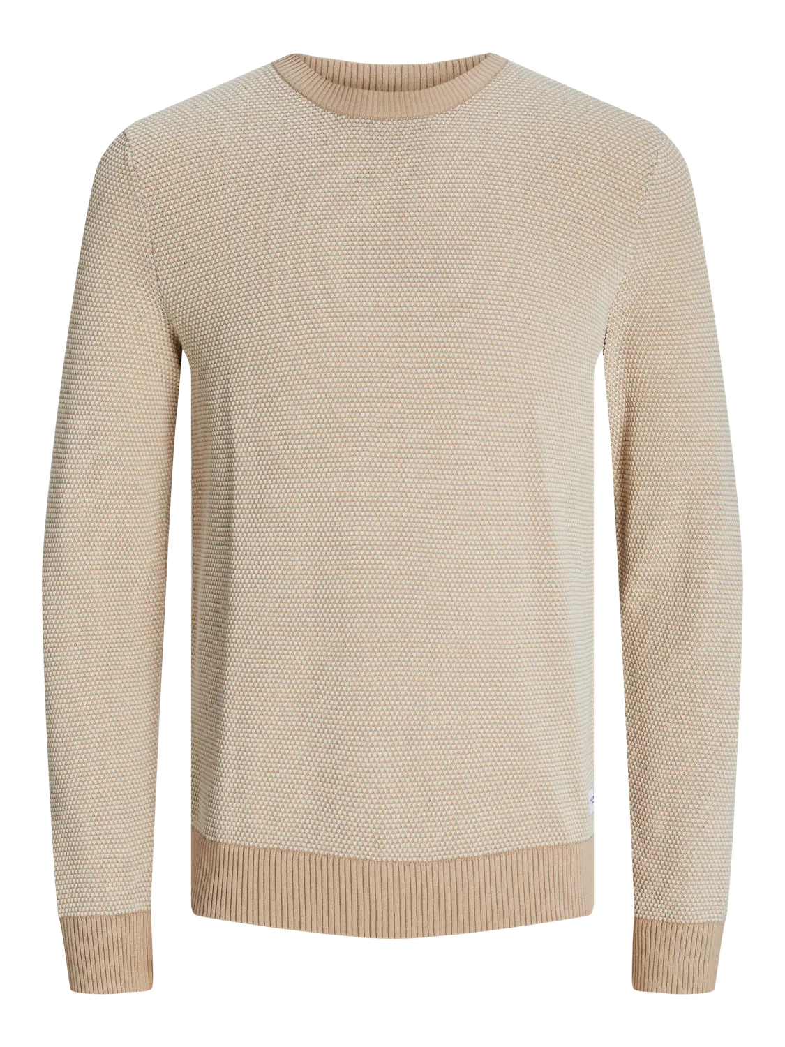 JACK & JONES Muški džemper 12258139, Bež