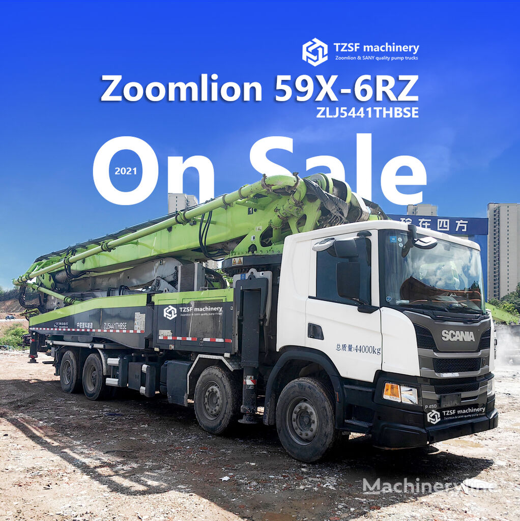 Zoomlion ZLJ5441THBSE na šasiji Scania pumpa za beton