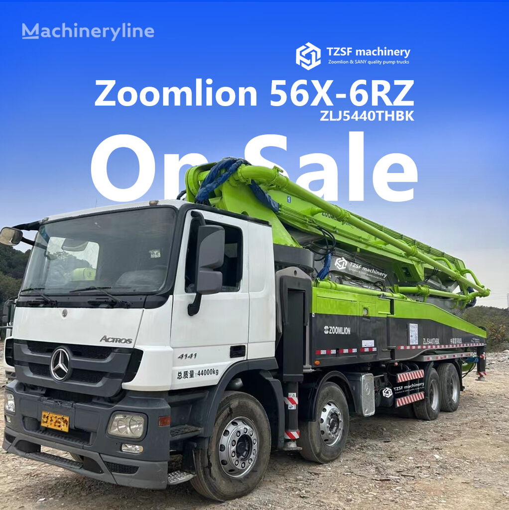 Zoomlion ZLJ5440THBK 56X-6RZ na šasiji Mercedes-Benz Actros 4141 pumpa za beton