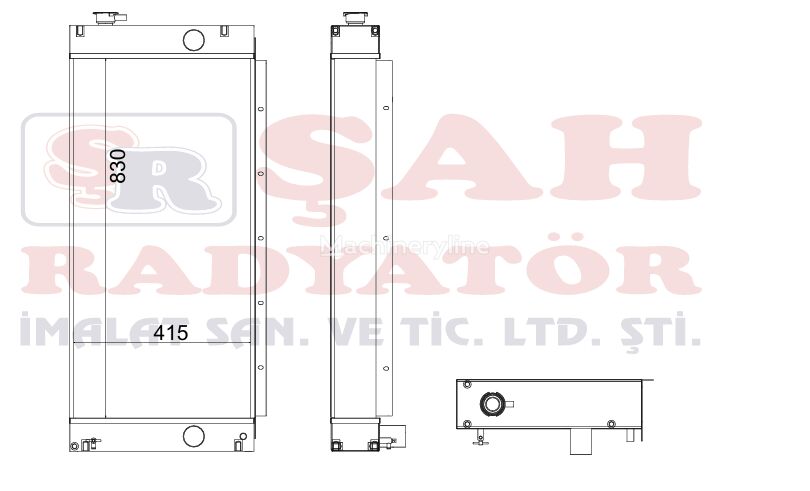 JCB ŞAH - JS 200LC - OEM 30926129 - CORE AS radijator za hlađenje motora za bagera