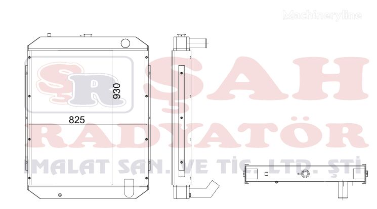 Hyundai ŞAH - R250LC-7A - OEM 11N8-47112 - radijator za hlađenje motora za bagera