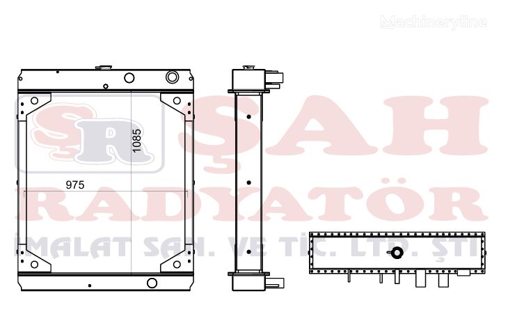 Hitachi ŞAH - HYUNDAI HL770-7A - OEM 11LB-30581 - radijator za hlađenje motora za bagera