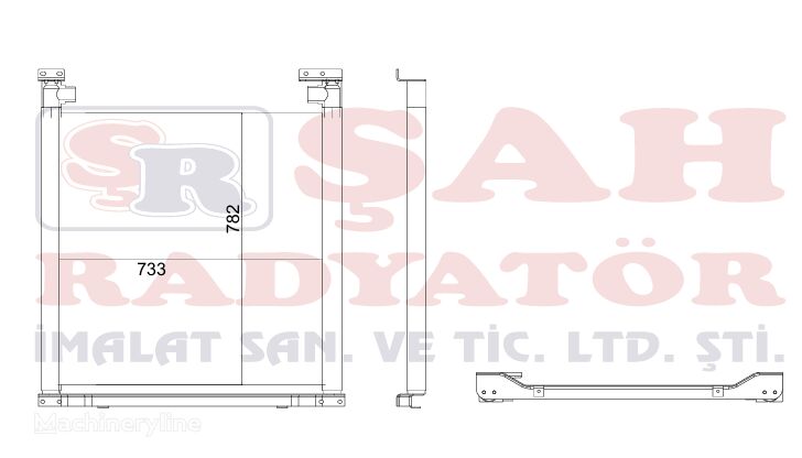 Hitachi ŞAH - ZAXIS 200 - OEM 4448321 - CORE radijator za hlađenje motora za bagera