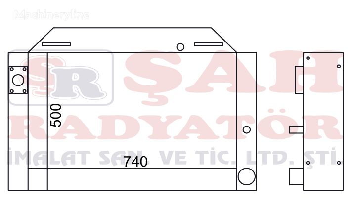 Hidromek ŞAH - 220 LC-2 - CORE AS radijator za hlađenje motora za bagera