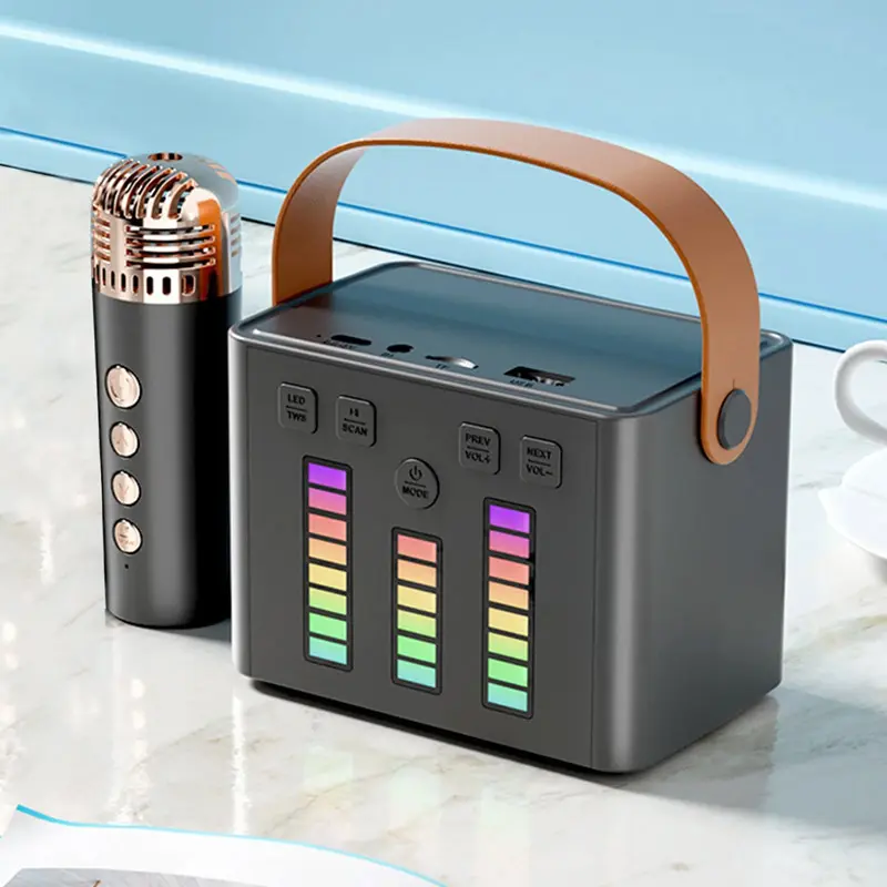 Bluetooth zvučnik karaoke set sa mikrofonom Q-2, Crni