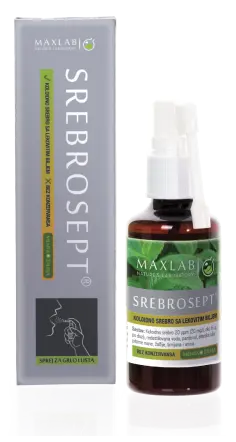 Maxlab Srebrosept sprej za grlo, 50ml