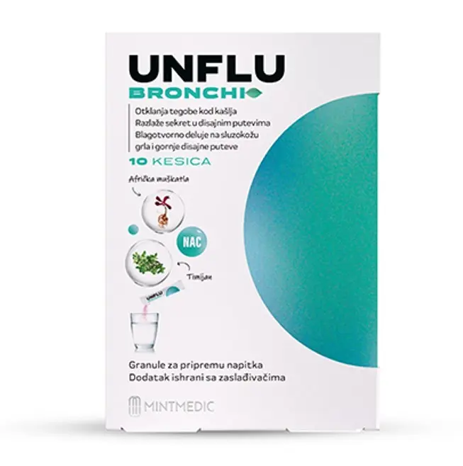 MINTMEDIC Unflu Bronchi Granule protiv kašlja 10/1