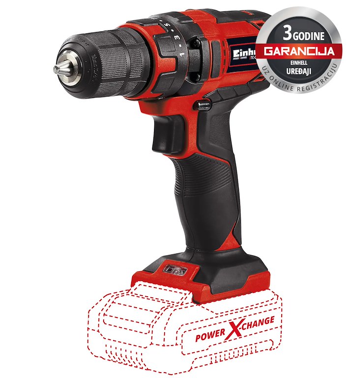 EINHELL Akumulatorska bušilica TC-CD 18/35 Li - Solo