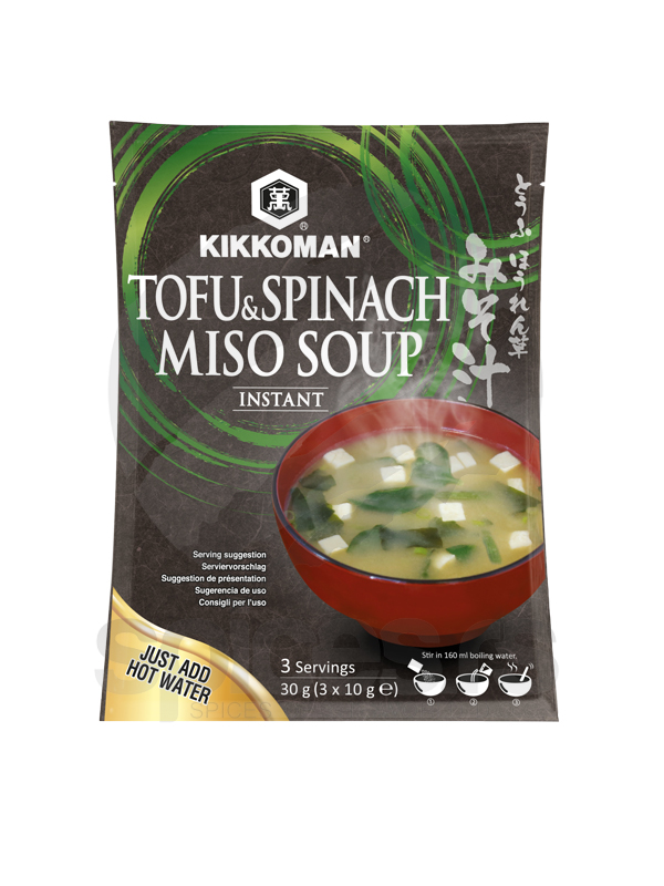 Kikkoman Spanać-Miso instant supa 3x10gr