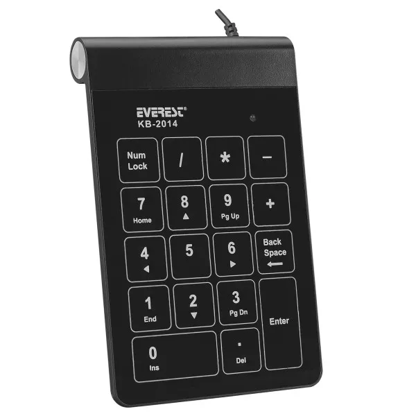 Numerička tastatura Everest KB-2014 USB crna