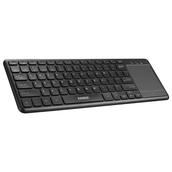 Tastatura WiFi Everest EKW-155 TouchPad US crna