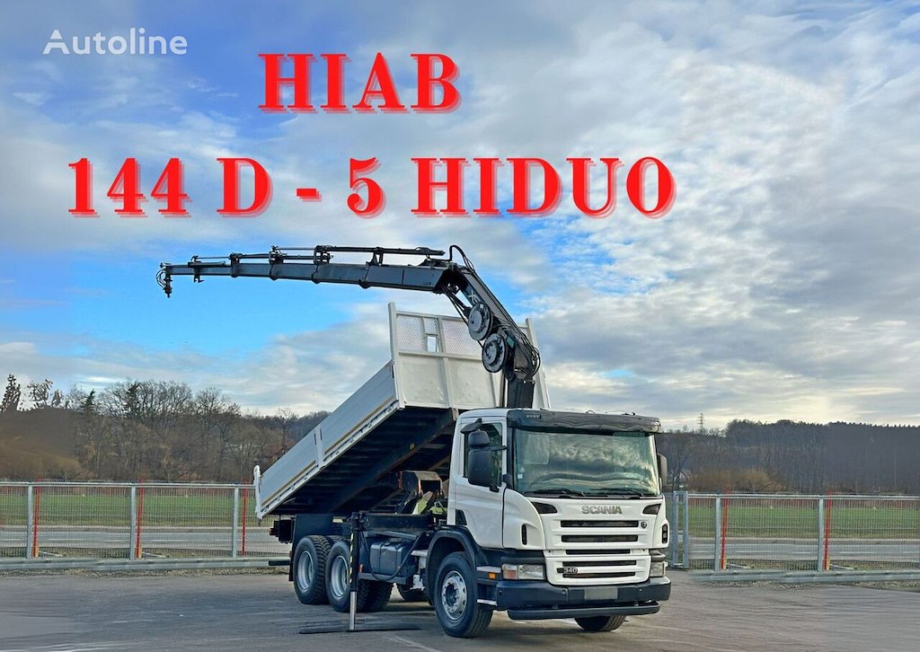 Scania P 340 Kipper 5,40 m *HIAB 144 D-5 HIDUO/FUNK*6x4 kiper