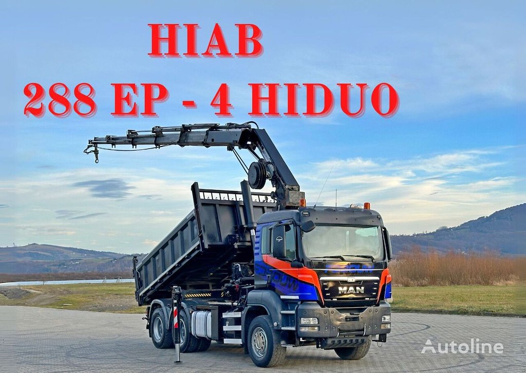 MAN TGS 33.480 * HIAB 288 EP - 4 HIDUO/ FUNK * 6x4 kiper