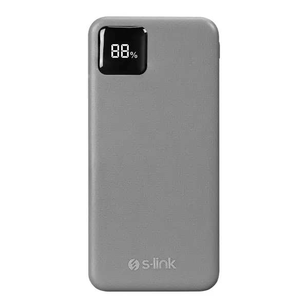 S-link Powerbank S-LINK G104 10000mAh LCD/sivi