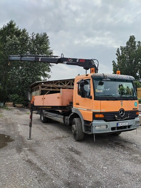 Mercedes-Benz ATEGO 1523 KRAN HIAB XS122 kamion s ravnom platformom