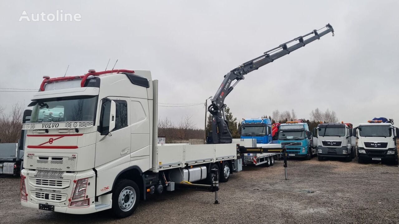 Volvo FH 460 kamion s ravnom platformom + prikolica sa ravnom platformom