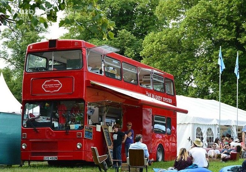 British Bus modern style shell for fixed site / permanent static use, cafe, autobus za razgledavanje grada