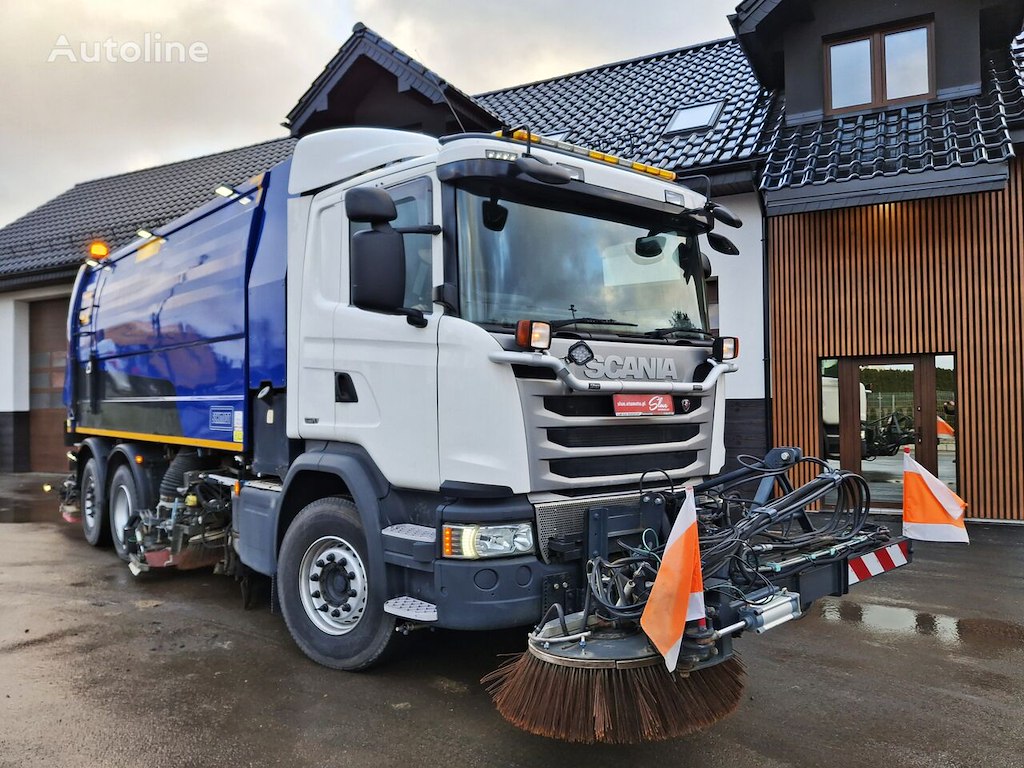 Scania G490 Kehrmaschine Schmidt SK1200 Dual Tylna Ssawa Karcher vozilo za čišćenje ulica