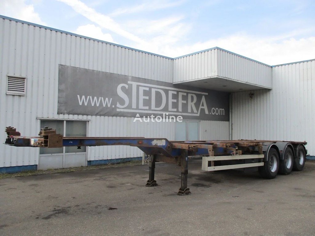 Wielton NS34P , Container trailer , 3 ROR axles , drum brakes , air susp poluprikolica za prevoz kontejnera