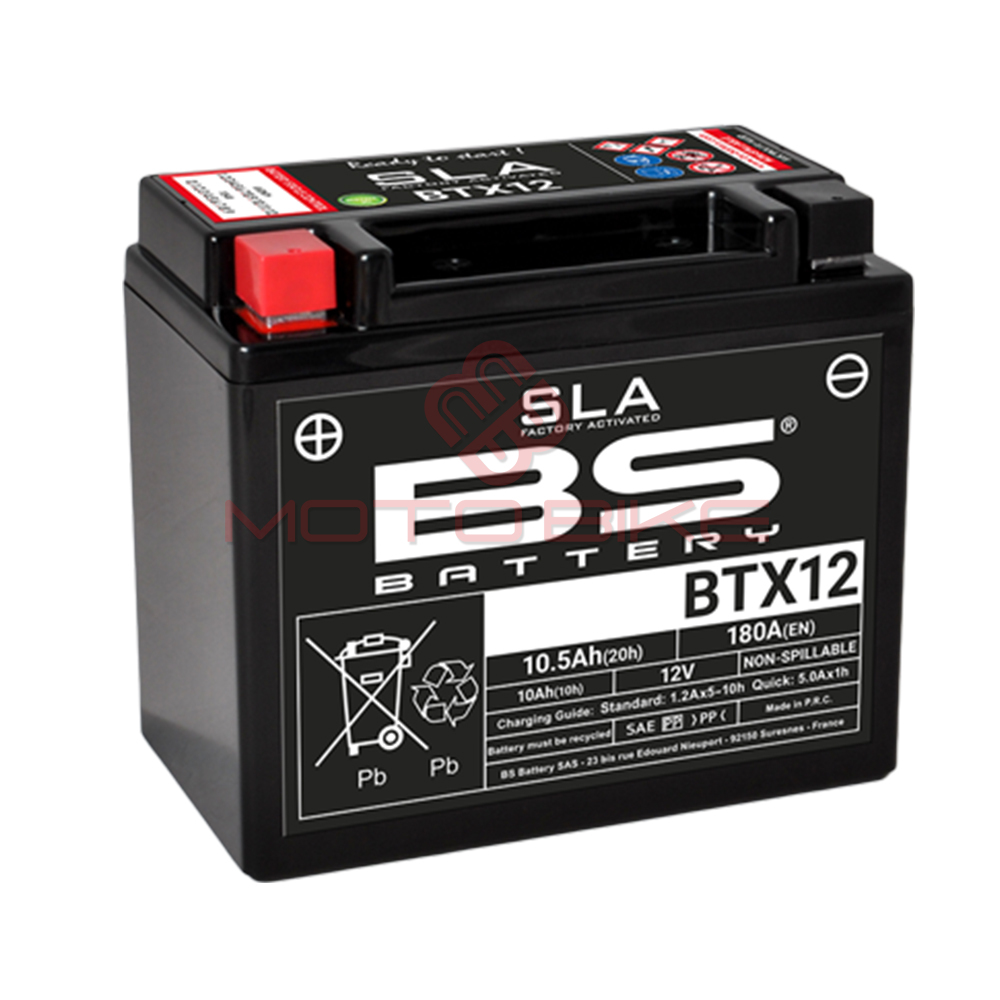 Akumulator BS 12V 10Ah SLA gel BTX12-FA levi (150x87x130)